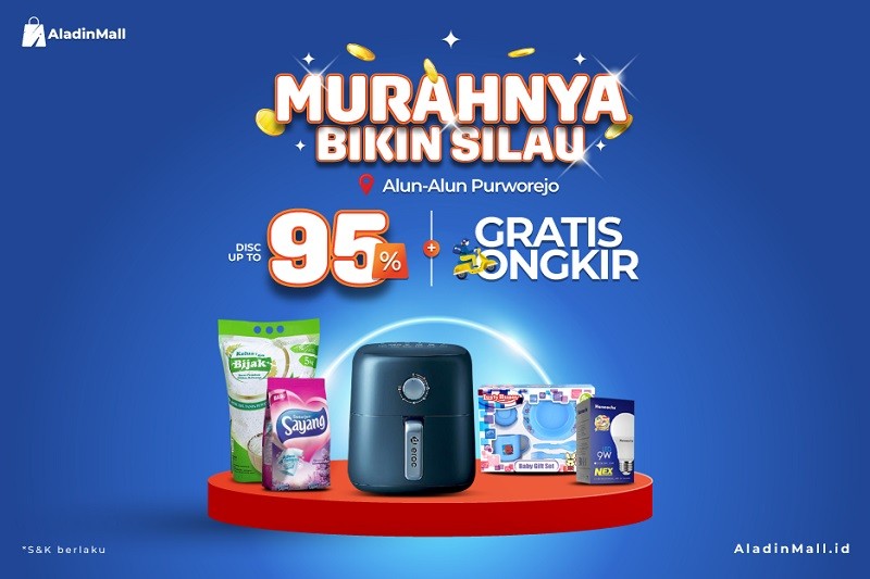 Yuk Kunjungi Booth AladinMall di Purworejo, Ada Diskon hingga 95 Persen Yuk Kunjungi Booth AladinMall di Purworejo, Ada Diskon hingga 95 Persen