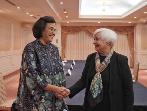 Bertemu Janet Yellen di G7, Sri Mulyani Bahas Isu Mineral hingga ... Bertemu Janet Yellen di G7, Sri Mulyani Bahas Isu Mineral hingga ...
