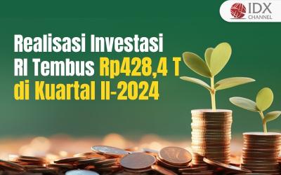 Realisasi Investasi RI Tembus Rp428,4 Triliun di Kuartal II-2024