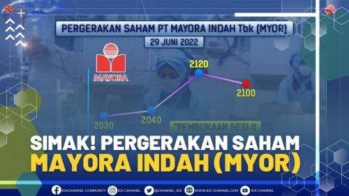 Simak! Pergerakan Saham Mayora Indah (MYOR)