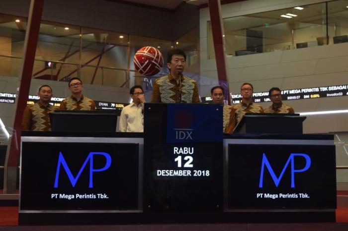 Jadi Emiten ke-56, Mega Perintis Resmi Melantai di Bursa