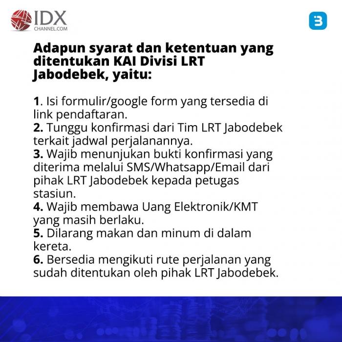 Siap - Siap War Tiket LRT Dibuka Hari Ini, Begini Cara Daftarnya! Siap - Siap War Tiket LRT Dibuka Hari Ini, Begini Cara Daftarnya!