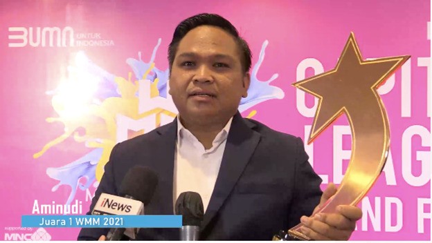 Dinobatkan sebagai Pemenang Wirausaha Muda Mandiri 2021, Aminudi Raih ...