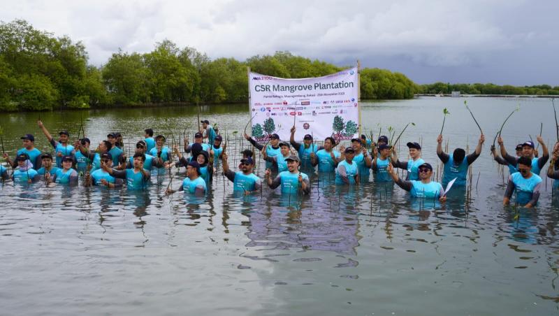 Bekasi Fajar (BEST) Gandeng Megapolis (MMID) Tanam 20.800 Pohon Mangrove
